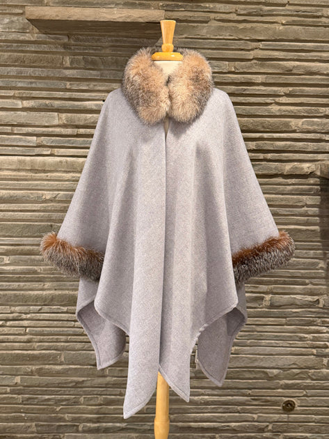 Loro Long Wrap with Fur Collar and Cuffs – AnnaIriongroup