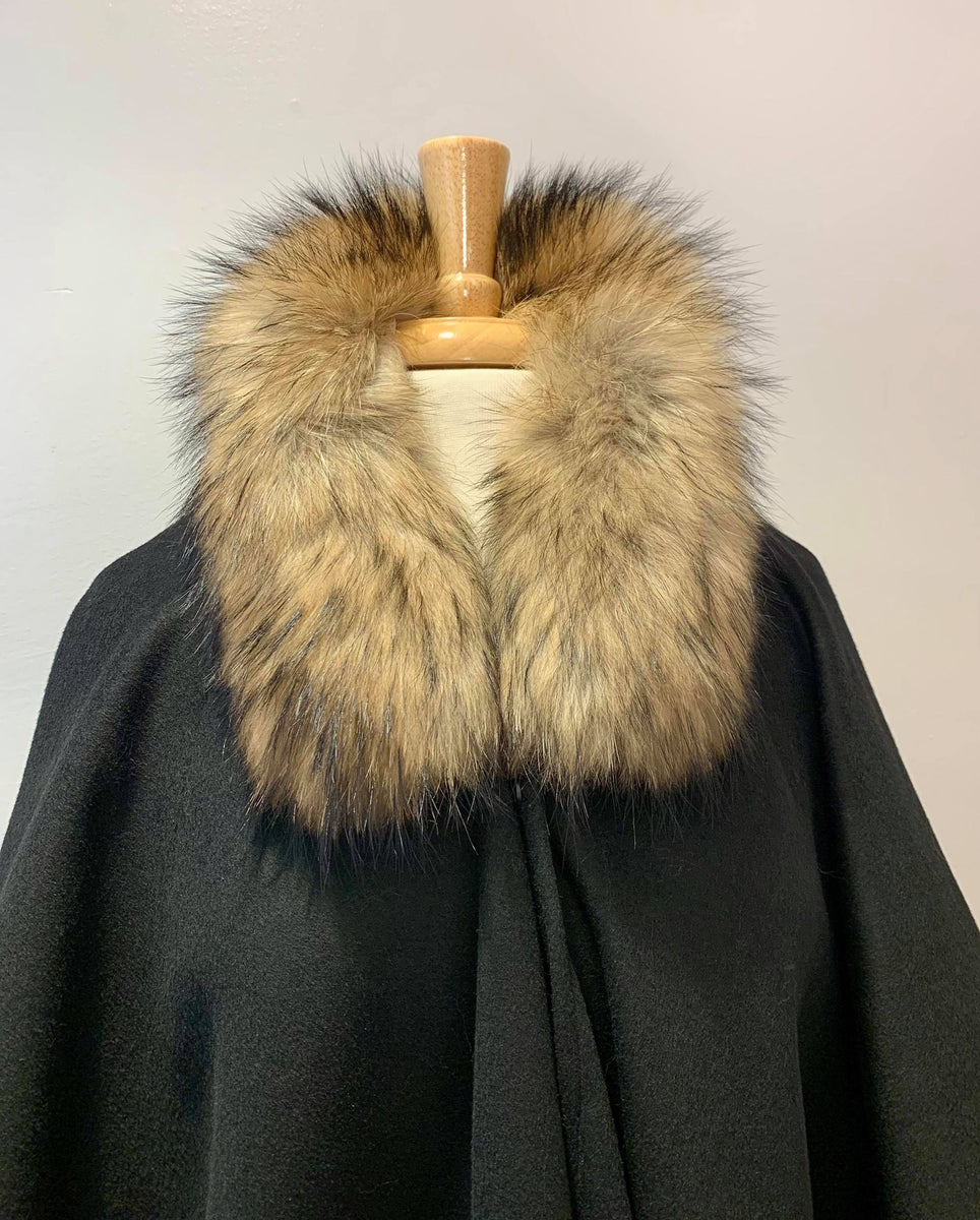 LORO 100% ITALIAN CASHMERE CAPE COAT IN BLACK – AnnaIriongroup